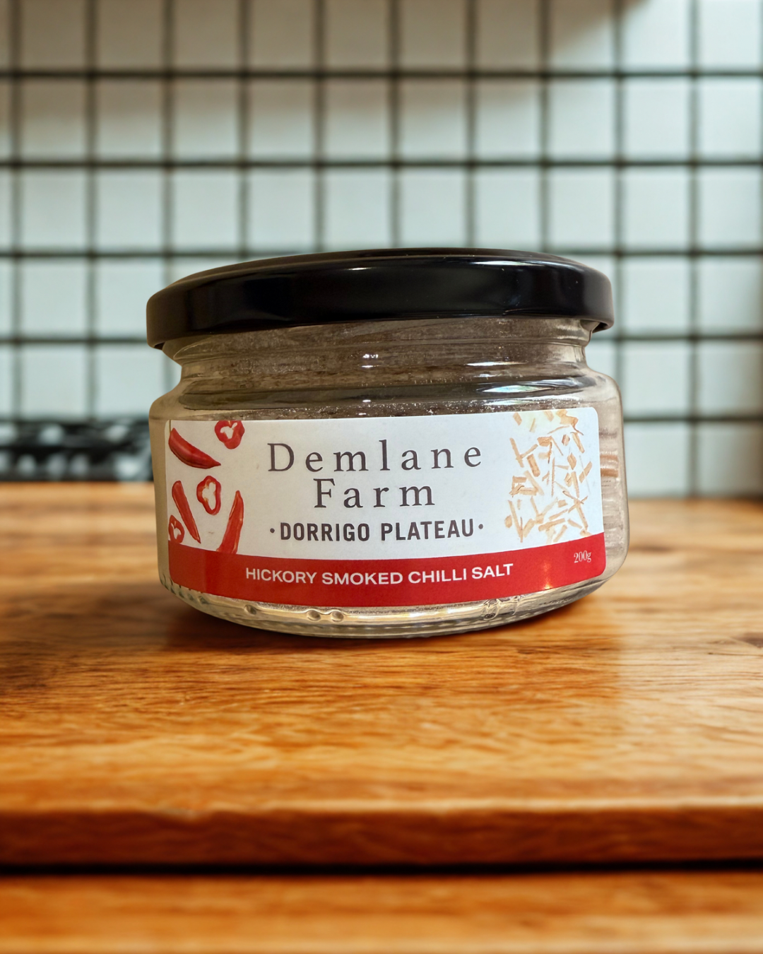Hickory Smoked Chilli Salt by Demlane Farm 200g – Seasons of New England