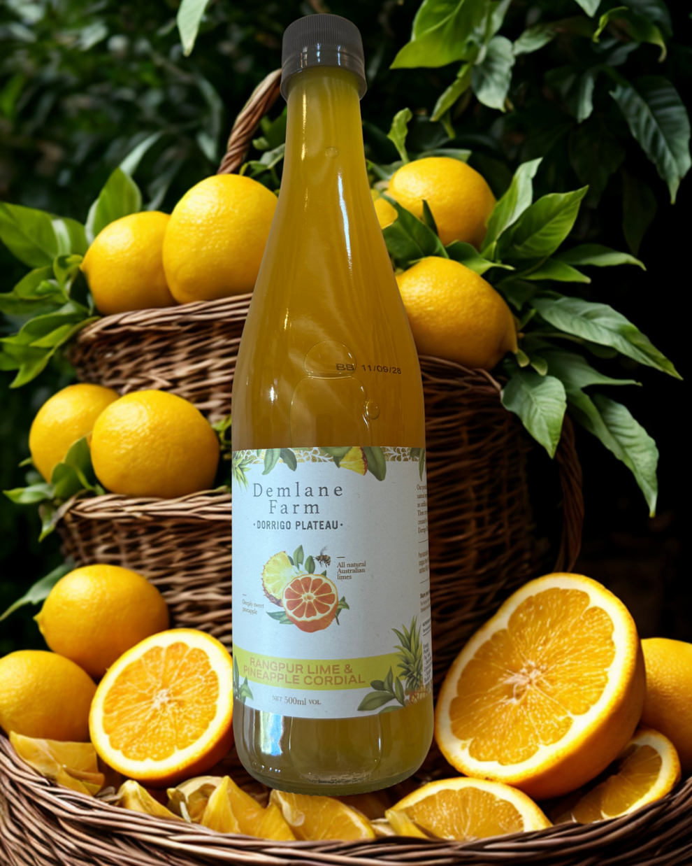 Rangpur Lime & Pineapple Cordial by Demlane Farm – Seasons of New England